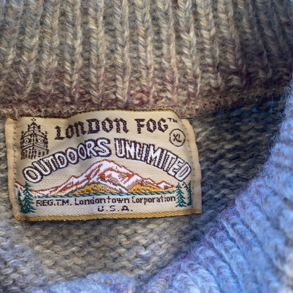London Fog | Sweaters | Vintage London Fog Outdoors Unlimited Wool ...